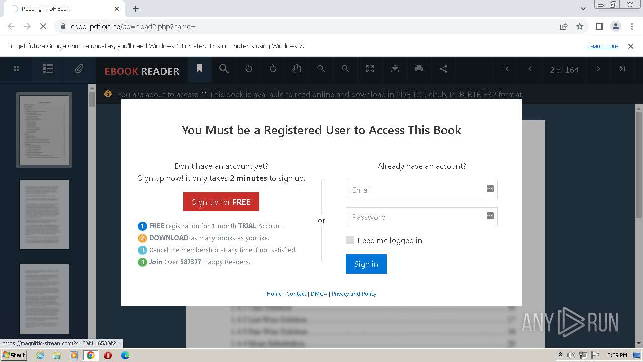 Malware analysis http://getpdf.pw/book Malicious activity | ANY.RUN ...