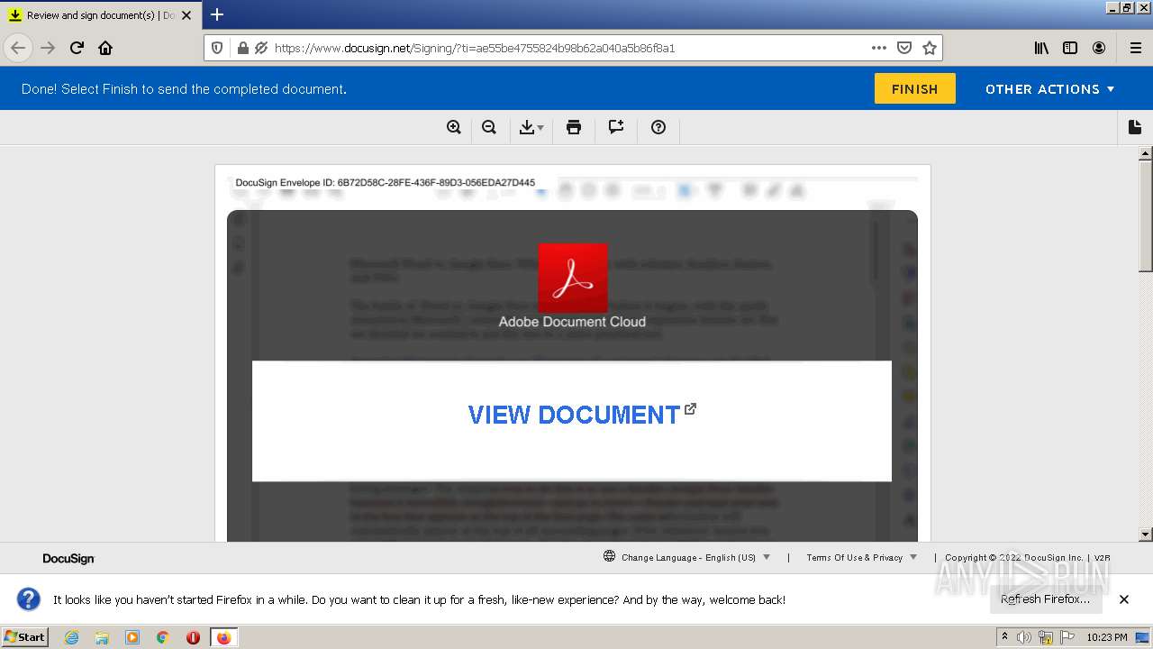 Malware analysis https://linkprotect.cudasvc.com/url?a=https%3a%2f%2fwww.docusign.net%2fMember ...