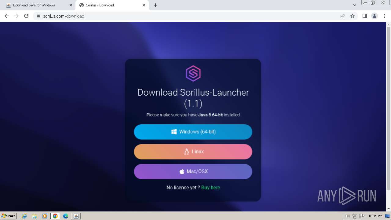 Malware analysis Sorillus-Launcher v1.1.jar Malicious activity | ANY.RUN - Malware Sandbox Online