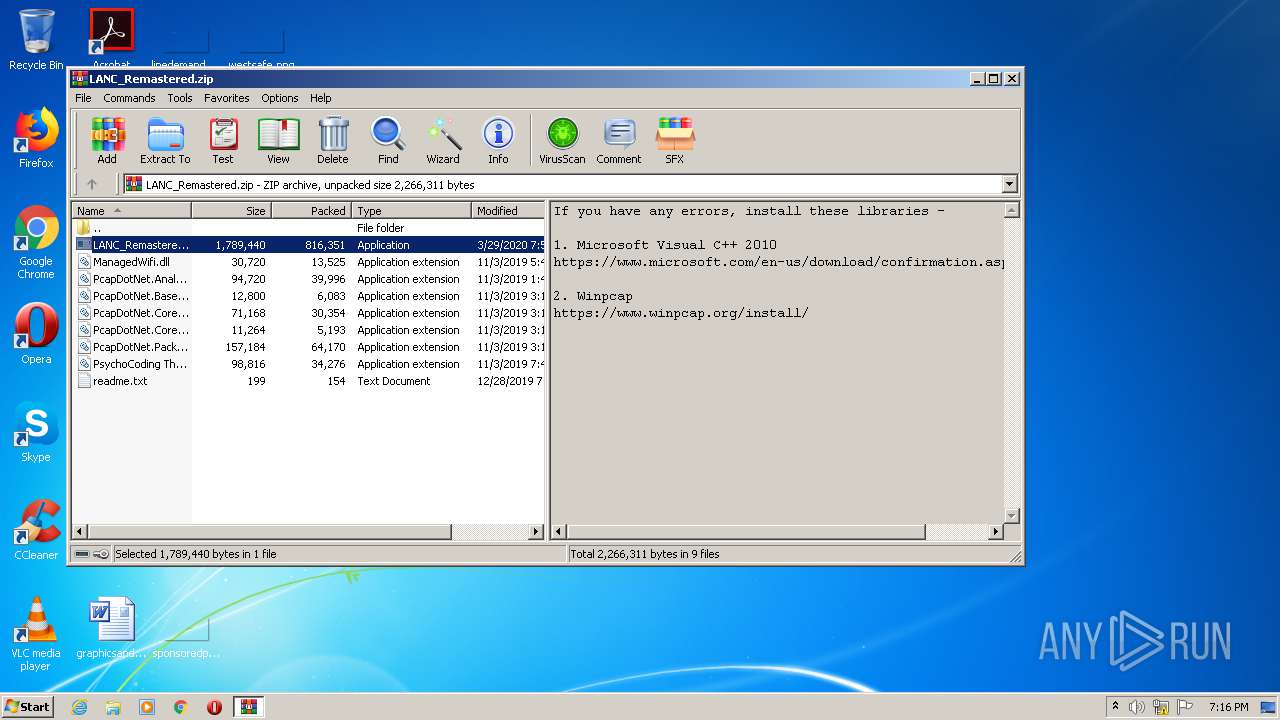 Malware Analysis Lanc Remastered.zip Malicious Activity