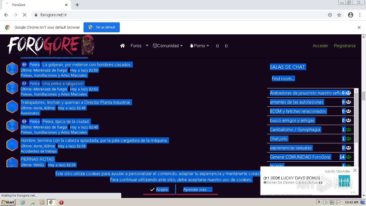 Malware analysis https://forogore.net Malicious activity | ANY.RUN ...