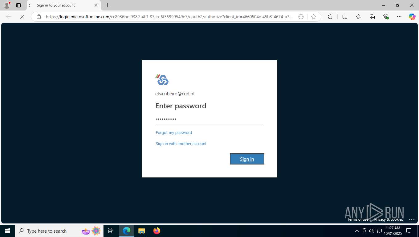 Malware analysis https://login.microsoftonline.com/redeem?rd=https%3a ...