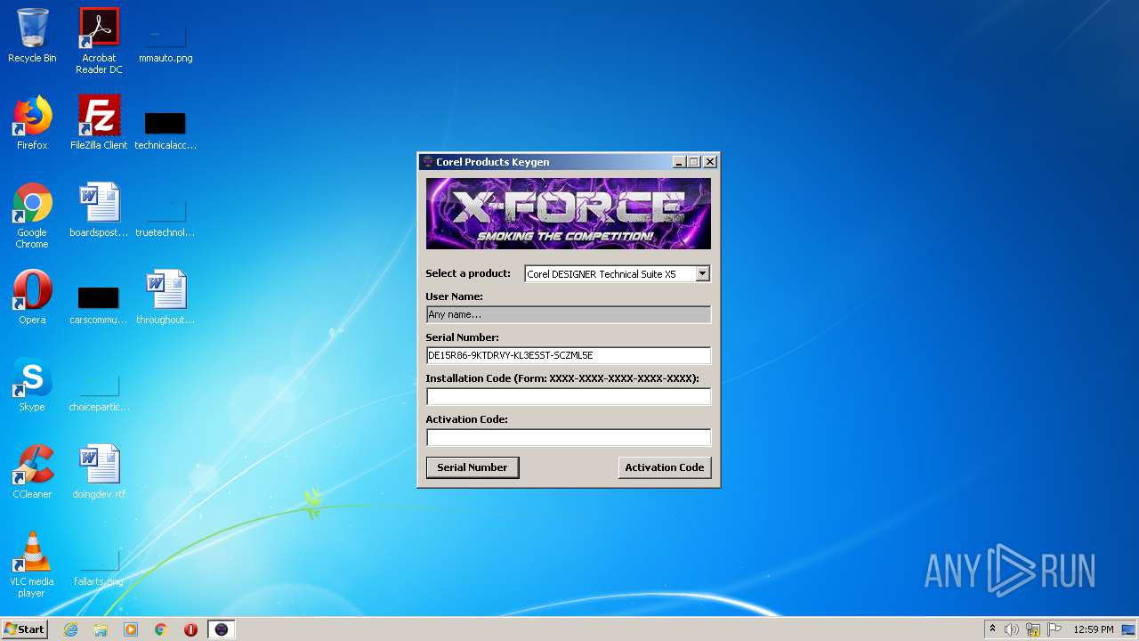 Analysis xf-corelkg.exe (MD5: 7EA9FE1BBEE9D5344F08A99C82624DA5) No threats detected ...