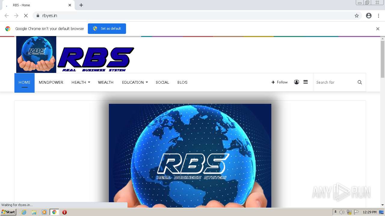 Malware analysis https://l.wl.co/l?u=https%3A%2F%2Frbyes.in Malicious activity | ANY.RUN ...