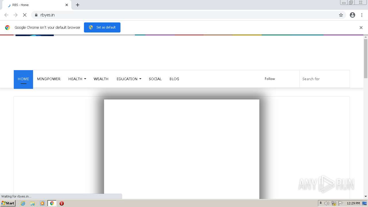 Malware analysis https://l.wl.co/l?u=https%3A%2F%2Frbyes.in Malicious activity | ANY.RUN ...