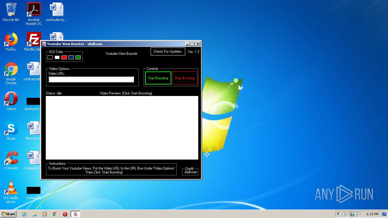 Malware analysis Youtube View Booster By idulkoan.exe Suspicious ...
