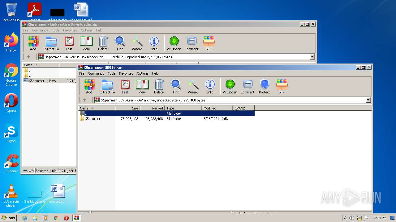 Malware analysis XSpammer - Linkvertise Downloader.zip Malicious ...