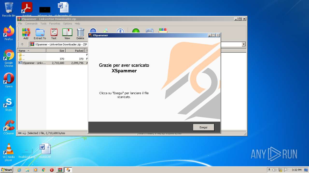 Malware analysis XSpammer - Linkvertise Downloader.zip Malicious ...