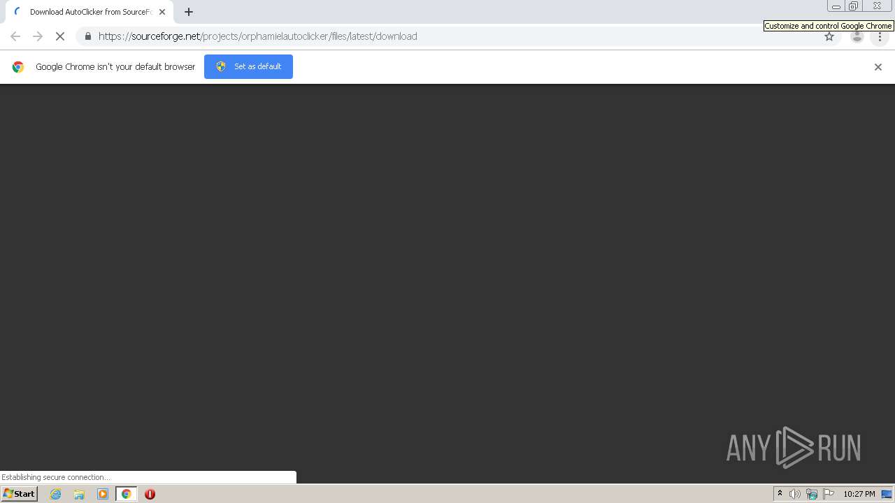 Malware analysis https://sourceforge.net/projects/orphamielautoclicker ...