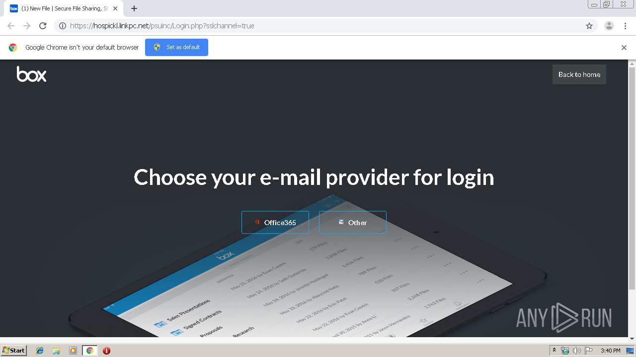 Malware analysis https://hospickl.linkpc.net/psuinc Malicious activity ...