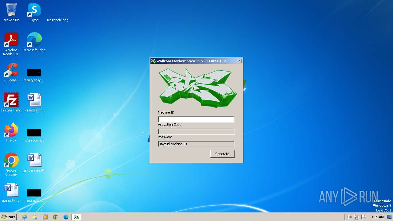 Malware analysis Keygen.exe No threats detected | ANY.RUN - Malware ...