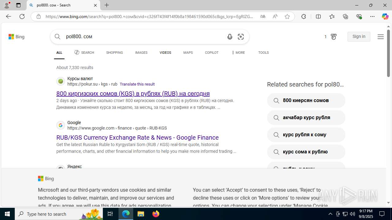 Analysis роl800.сом Malicious activity - Interactive analysis ANY.RUN