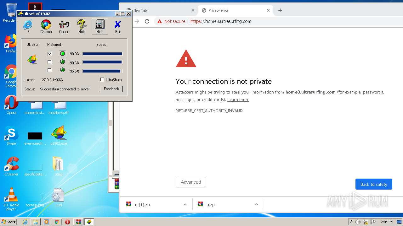 Analysis https://raw.githubusercontent.com/wujieliulan/download/master/u.zip Malicious activity ...