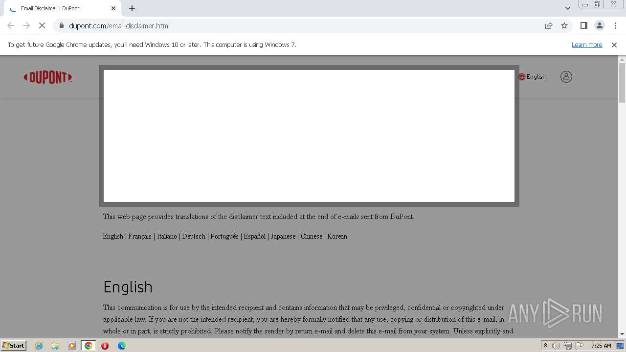 Analysis https://www.dupont.com/email-disclaimer.html Malicious activity - Interactive analysis ...