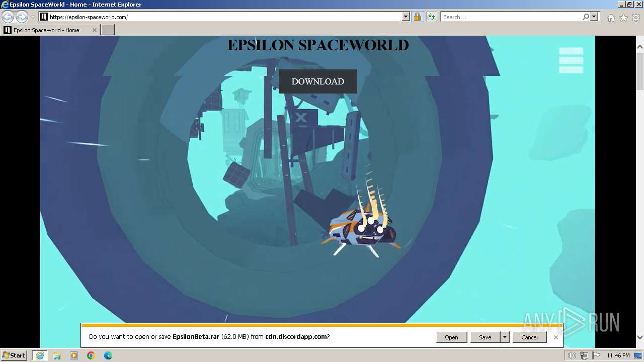 Malware analysis https://epsilon-spaceworld.com Malicious activity | ANY.RUN - Malware Sandbox ...