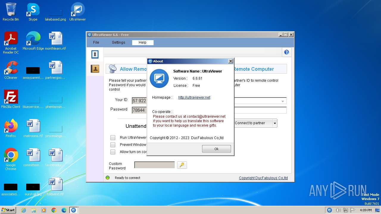 Malware Analysis Ultraviewer Setup 6.6 En.exe Malicious Activity