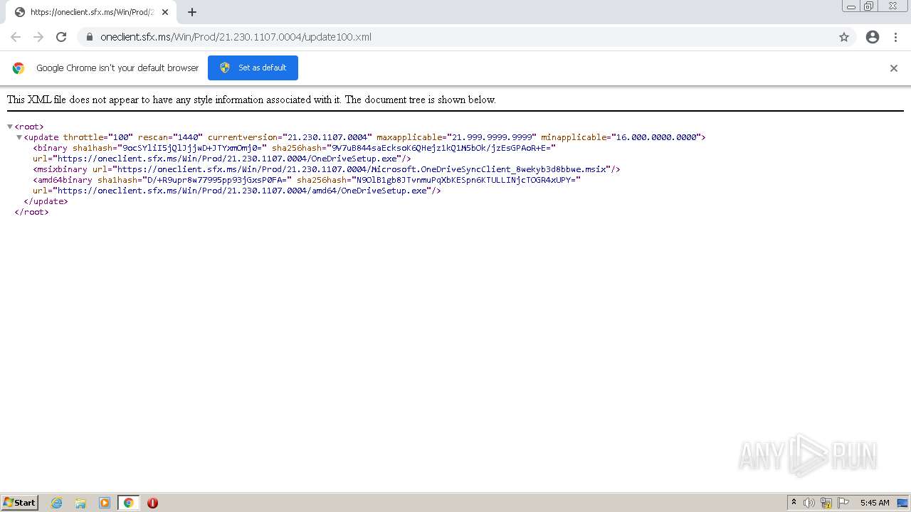 Malware analysis https://oneclient.sfx.ms/Win/Prod/21.230.1107.0004 ...