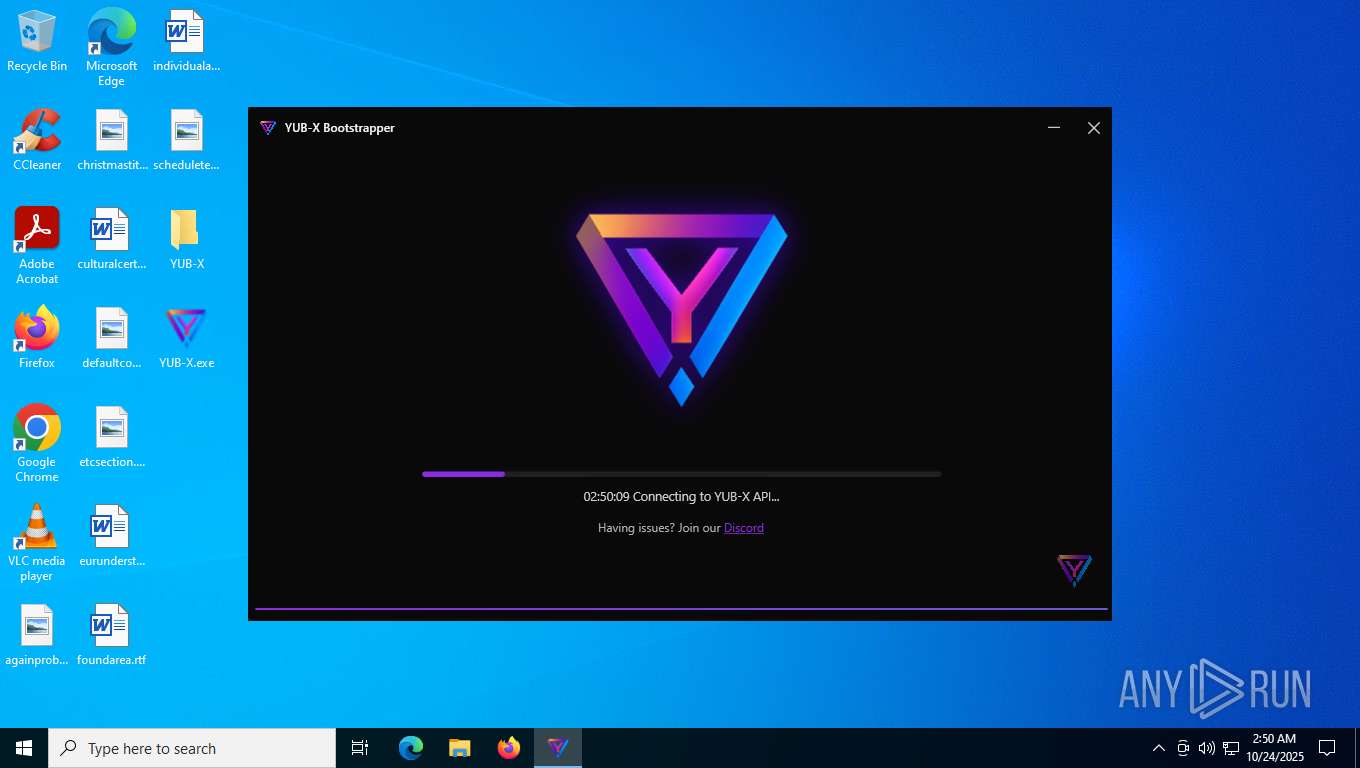 Malware analysis YUB-X.exe Malicious activity | ANY.RUN - Malware ...