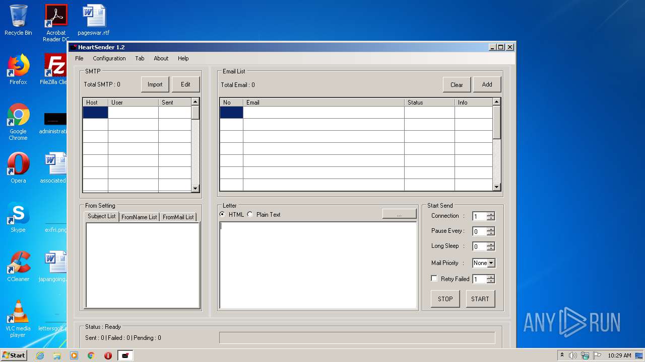 Analysis Heart-Sender-V1.2 Cracked by JC0der-FireEye.exe (MD5 ...