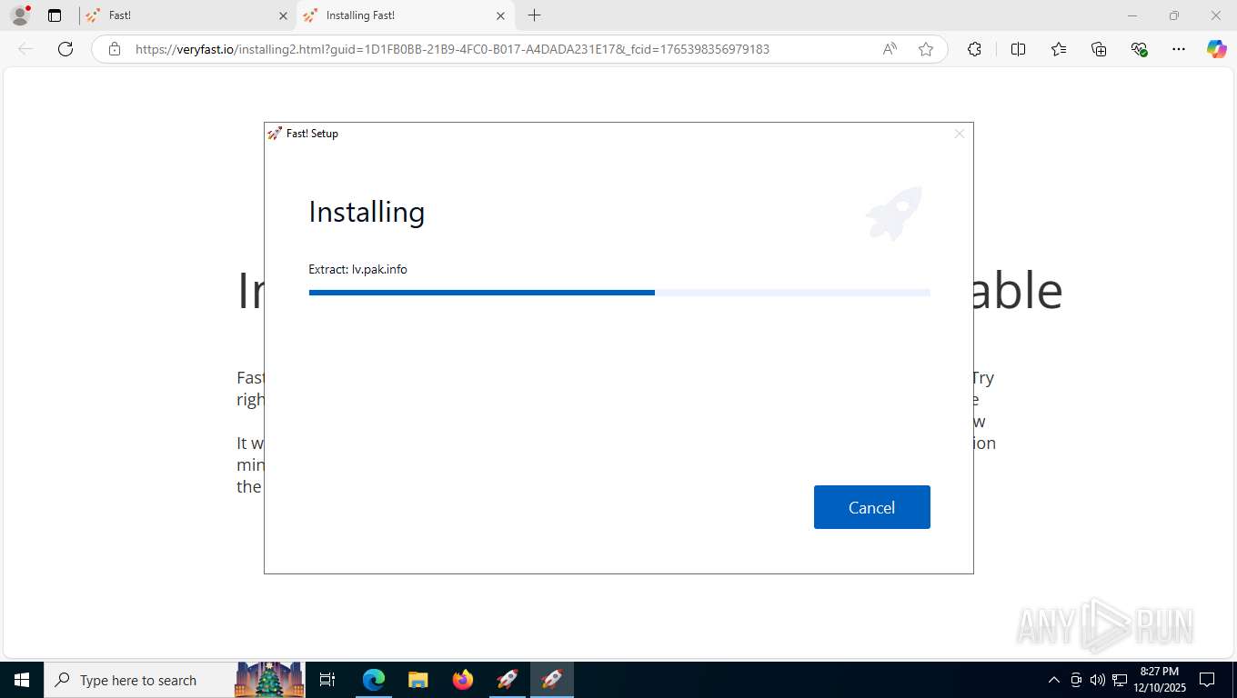 Malware analysis https://veryfast.io/ Malicious activity | ANY.RUN ...
