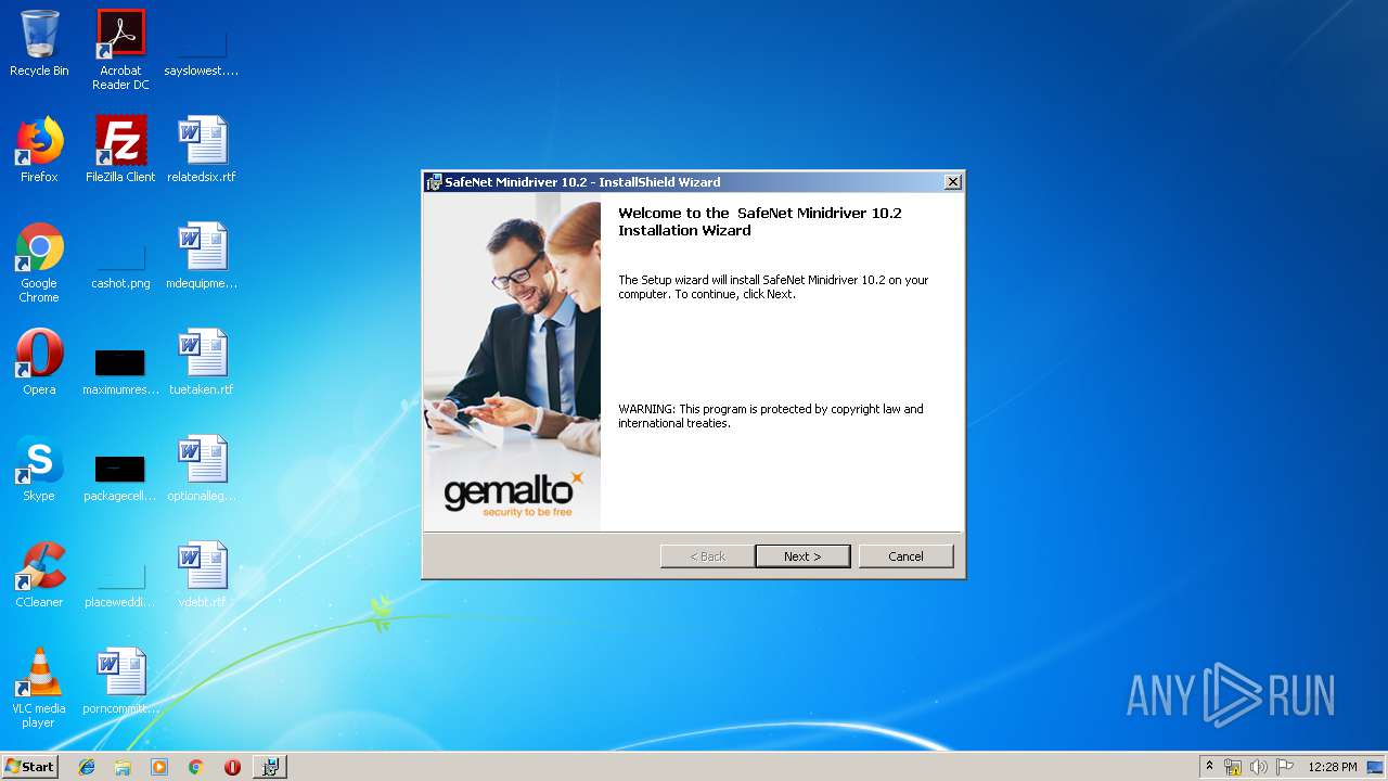 Malware analysis SafeNet-Minidriver-x32-10.2.msi Malicious activity ...
