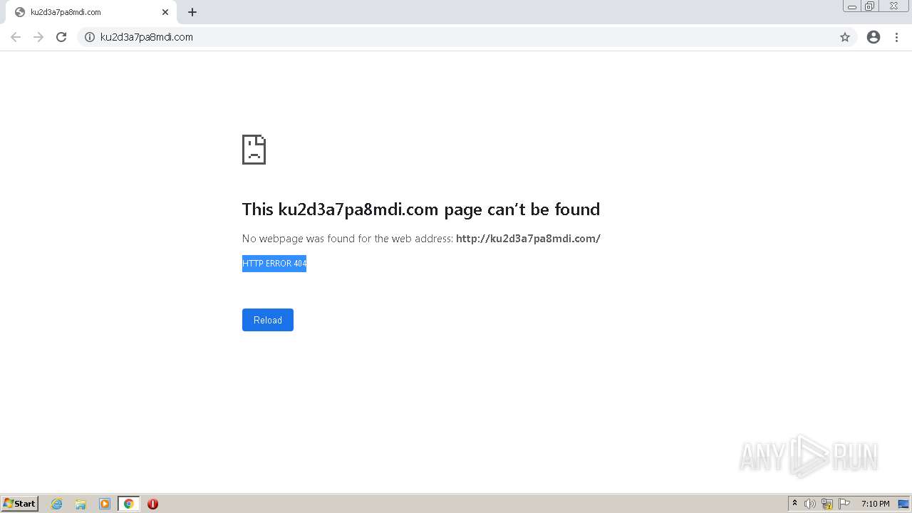 Analysis http://ku2d3a7pa8mdi.com No threats detected - Interactive analysis ANY.RUN