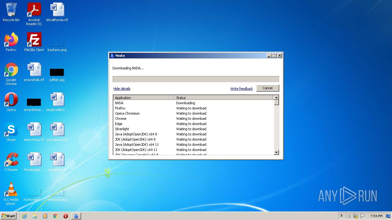 Malware analysis ninite.exe Malicious activity | ANY.RUN - Malware ...