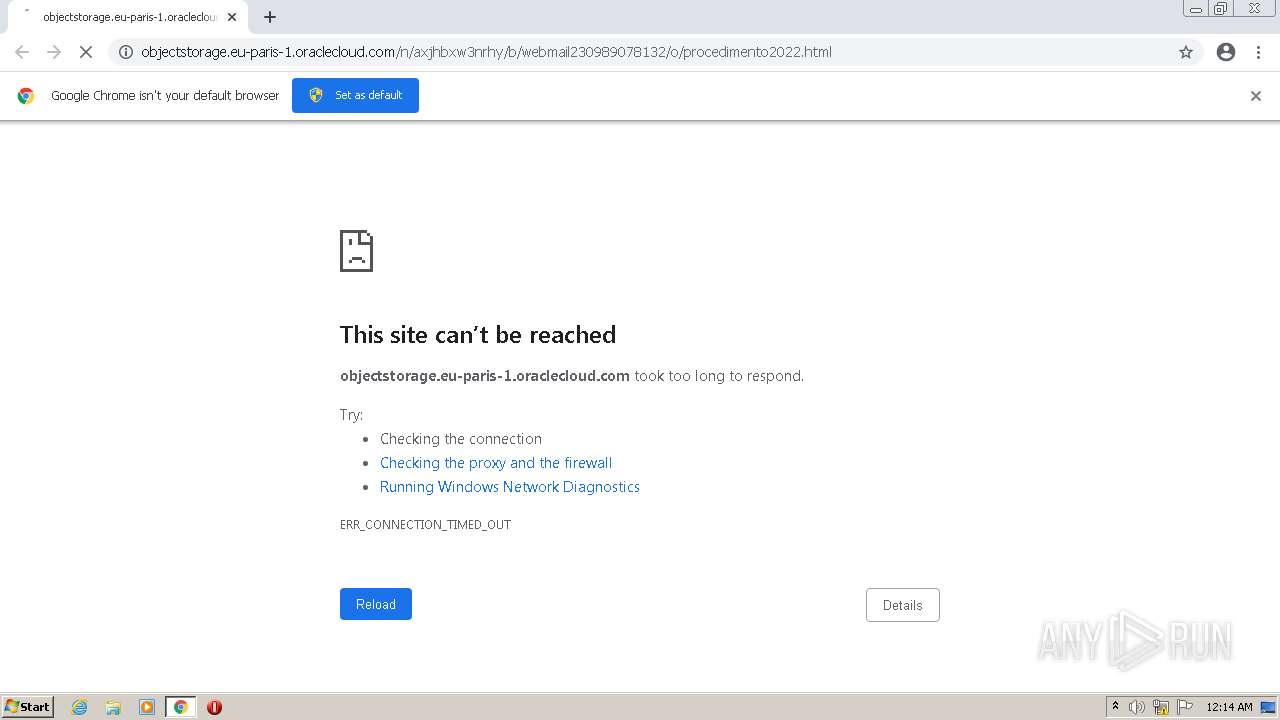 Malware analysis https://objectstorage.eu-paris-1.oraclecloud.com/n/axjhbxw3nrhy/b ...