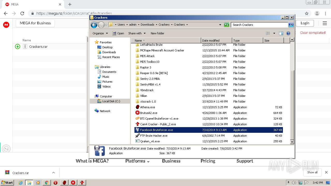 Malware Analysis Https:  Mega.nz Folder Soa1ayac#jqt6pvovwxyafjdgo33ivg 