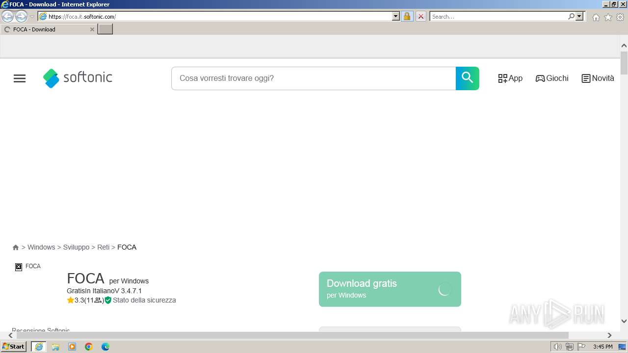 Malware analysis https://foca.it.softonic.com/ Malicious activity | ANY.RUN - Malware Sandbox Online