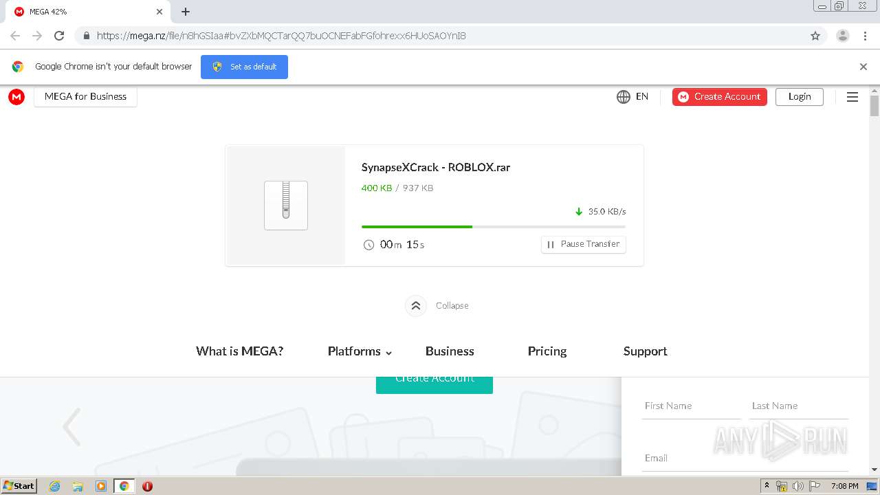 Malware Analysis Https: Mega.nz File N8hgsiaa#