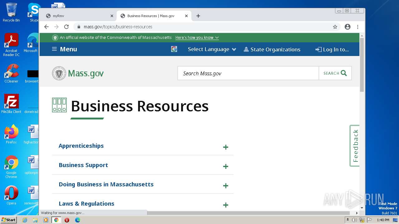 Malware analysis https://atlas-myrmv.massdot.state.ma.us No threats ...