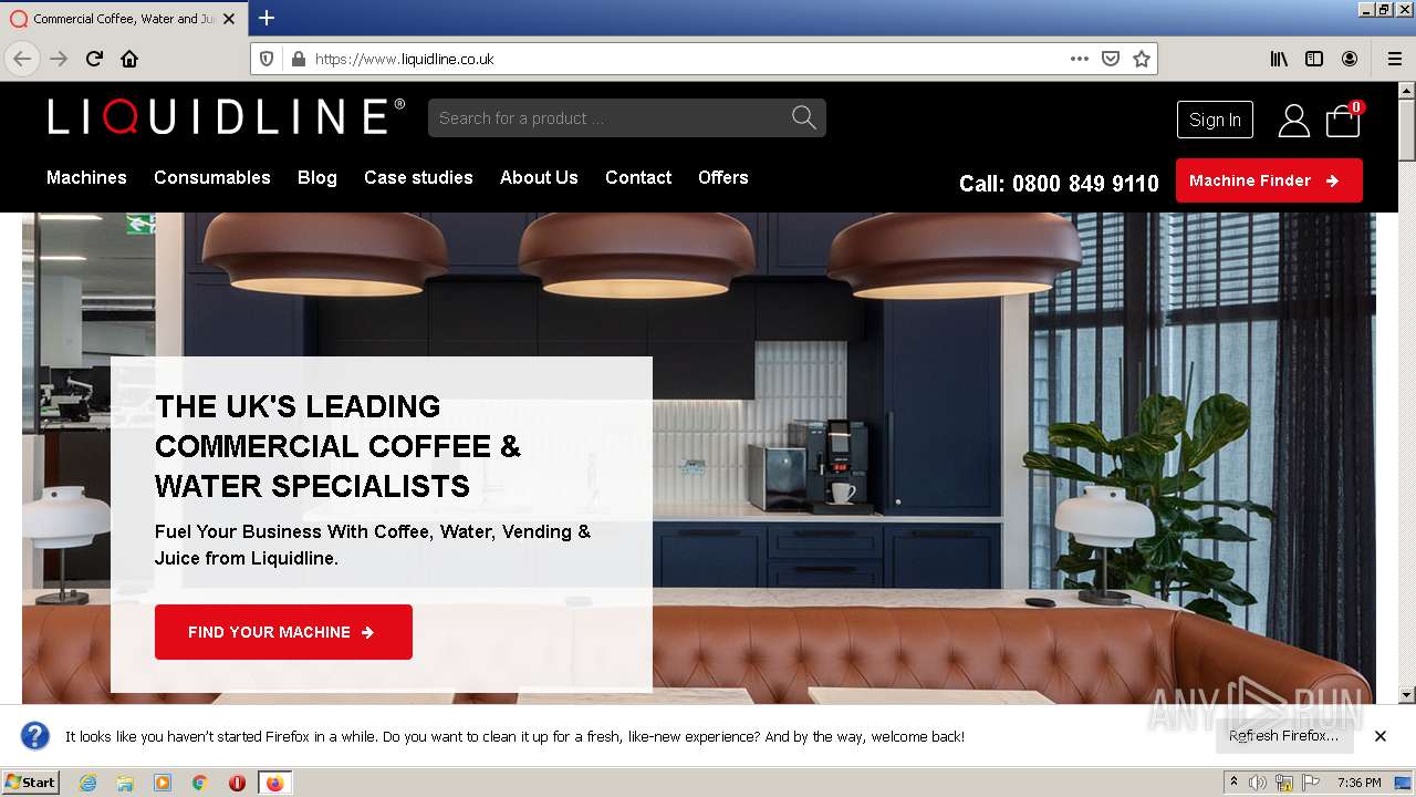 Malware analysis http://www.liquidline.co.uk Malicious activity | ANY ...