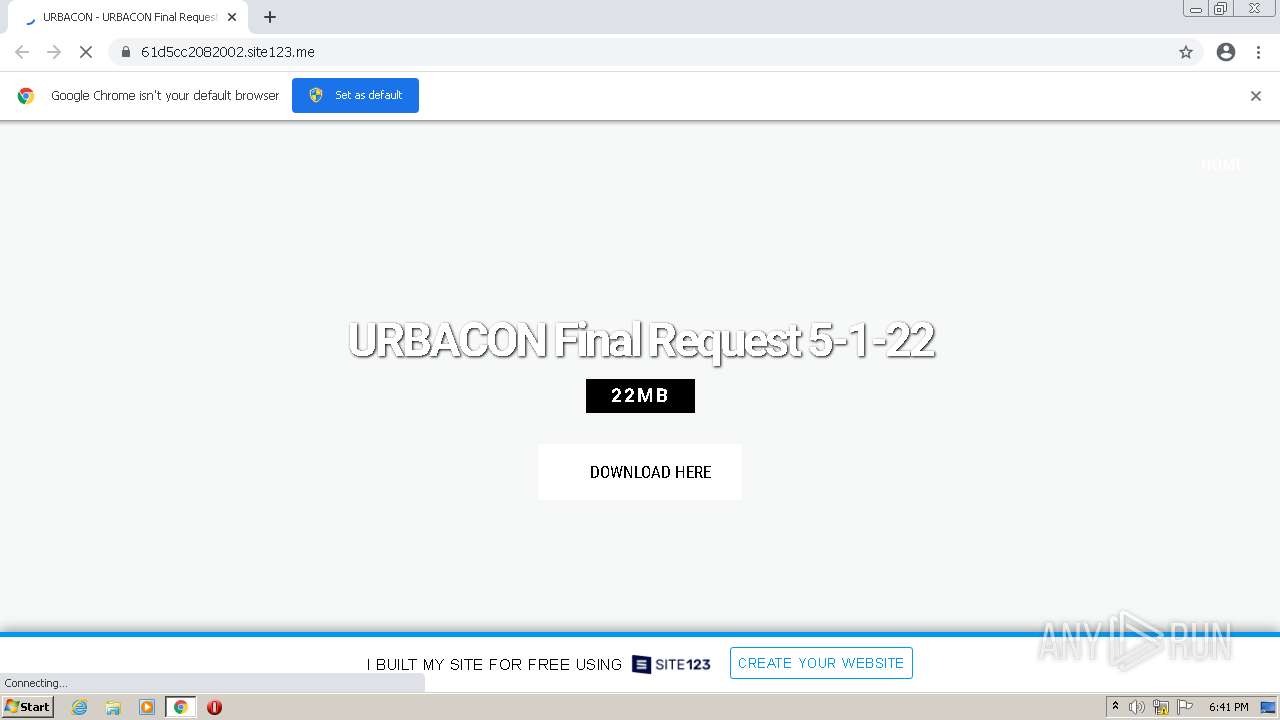 Malware analysis https://lnkd.in/du-EPhRV Malicious activity | ANY.RUN - Malware Sandbox Online