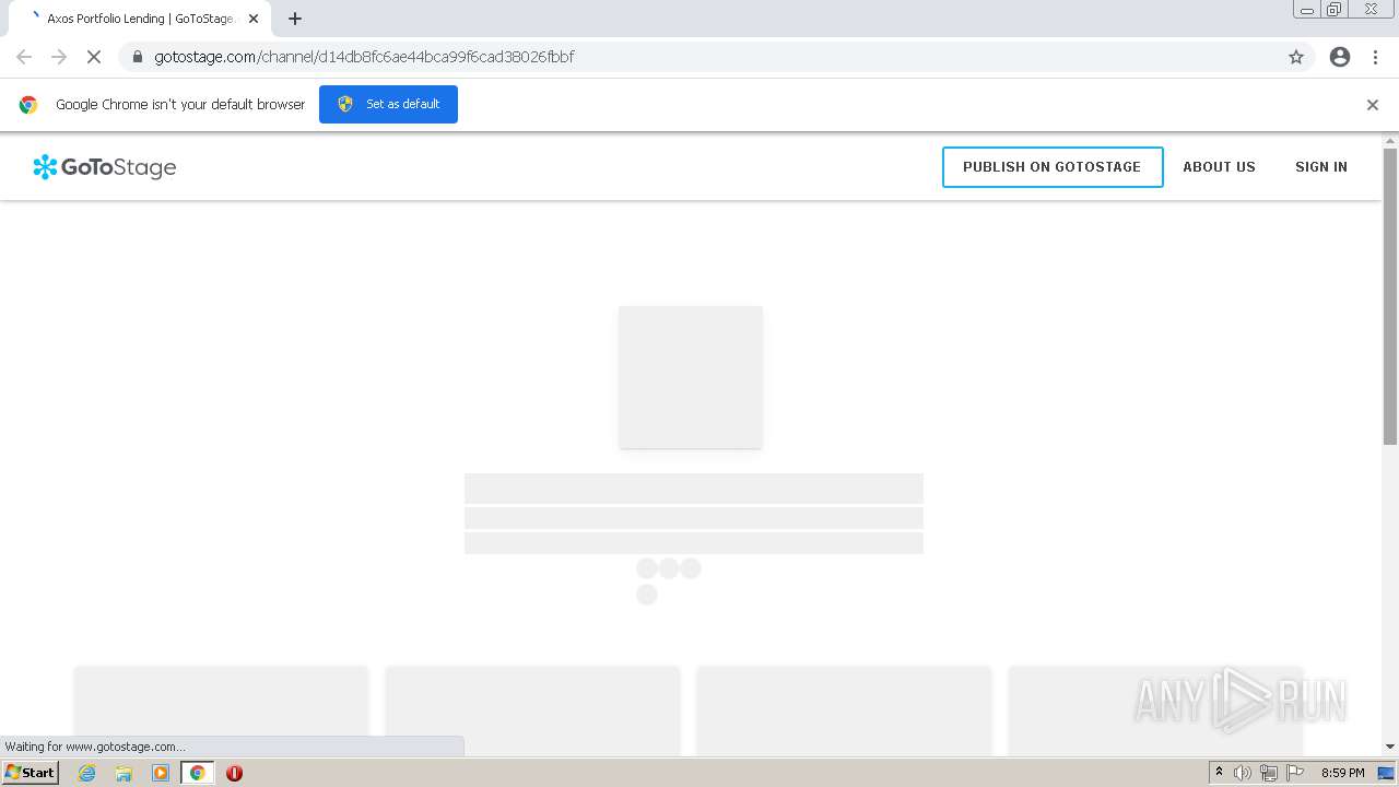 Malware analysis https://www.gotostage.com/channel ...