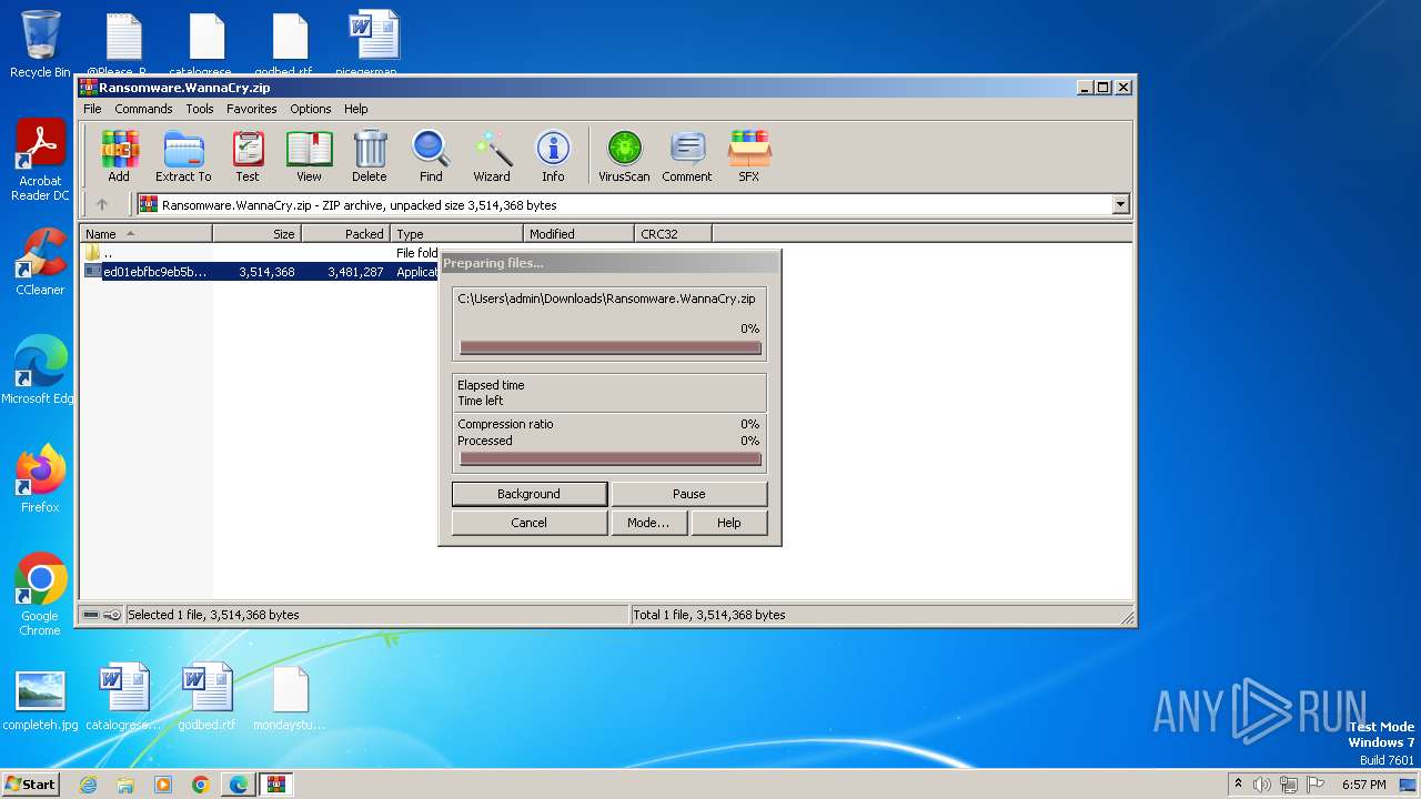 Malware analysis https://github.com/ytisf/theZoo/blob/master/malware/Binaries/Ransomware ...