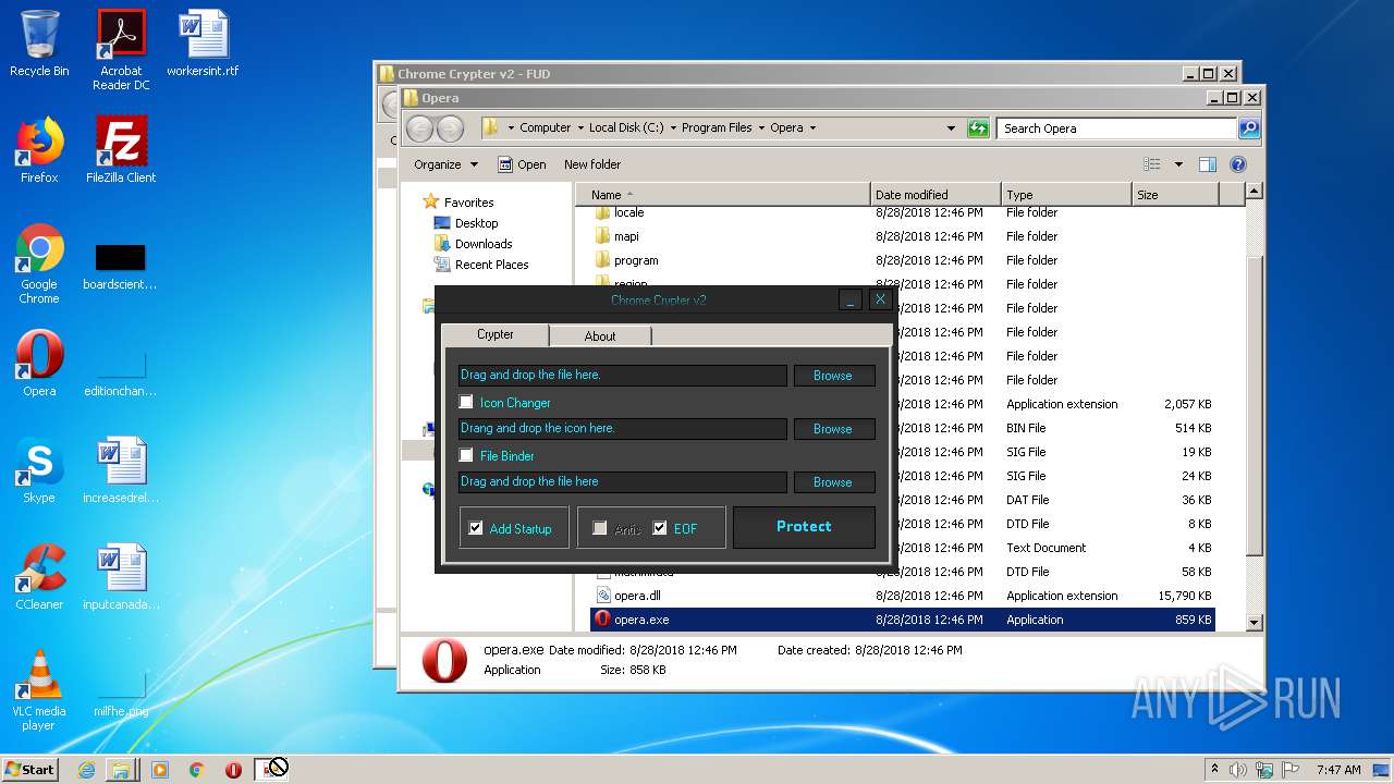 Malware analysis Chrome Crypter v2 - FUD.rar Malicious activity | ANY ...