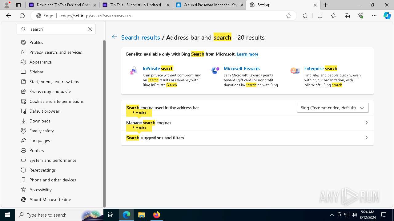 Malware Analysis Www.zipthisapp.com Malicious Activity