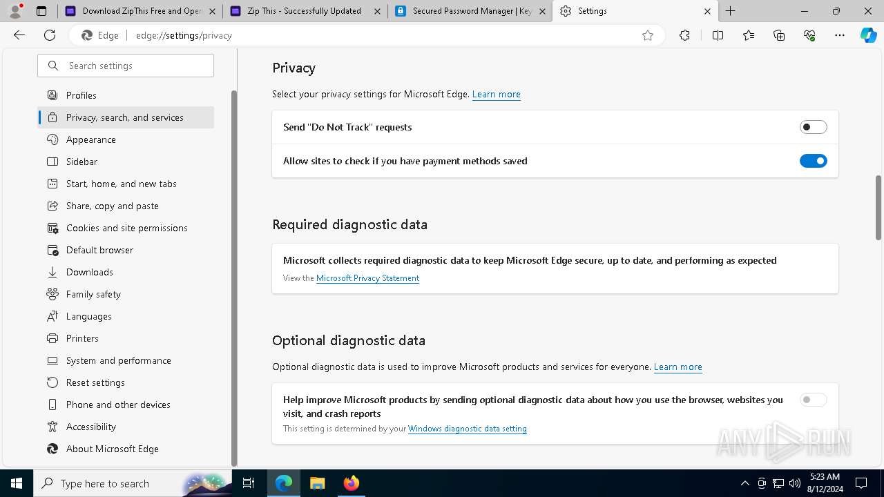 Malware Analysis Www.zipthisapp.com Malicious Activity