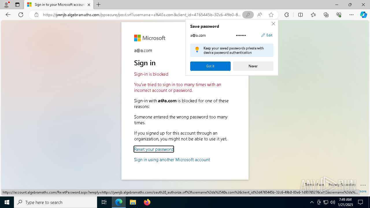 Malware analysis https://nam10.safelinks.protection.outlook.com/?url ...