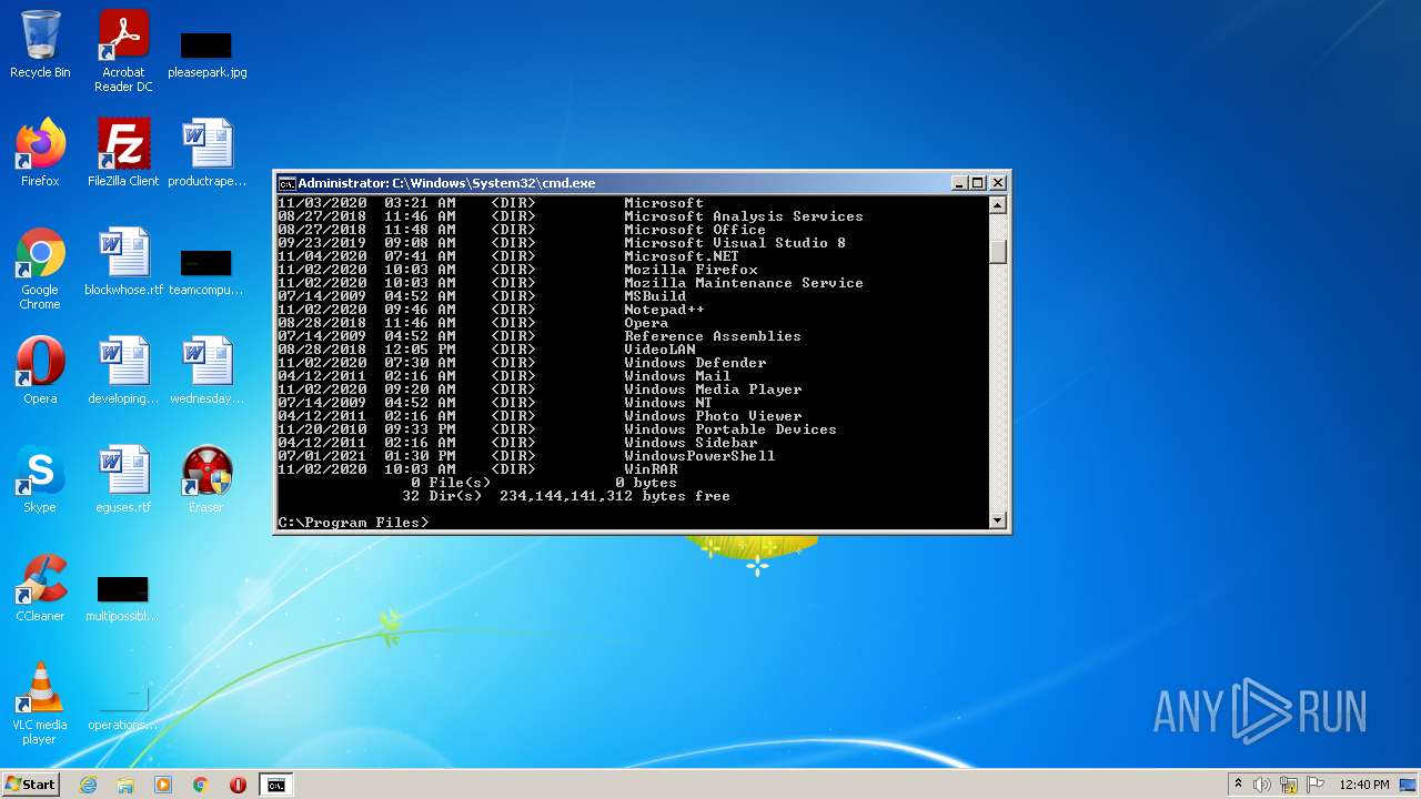Malware analysis Eraser.exe Malicious activity | ANY.RUN - Malware ...