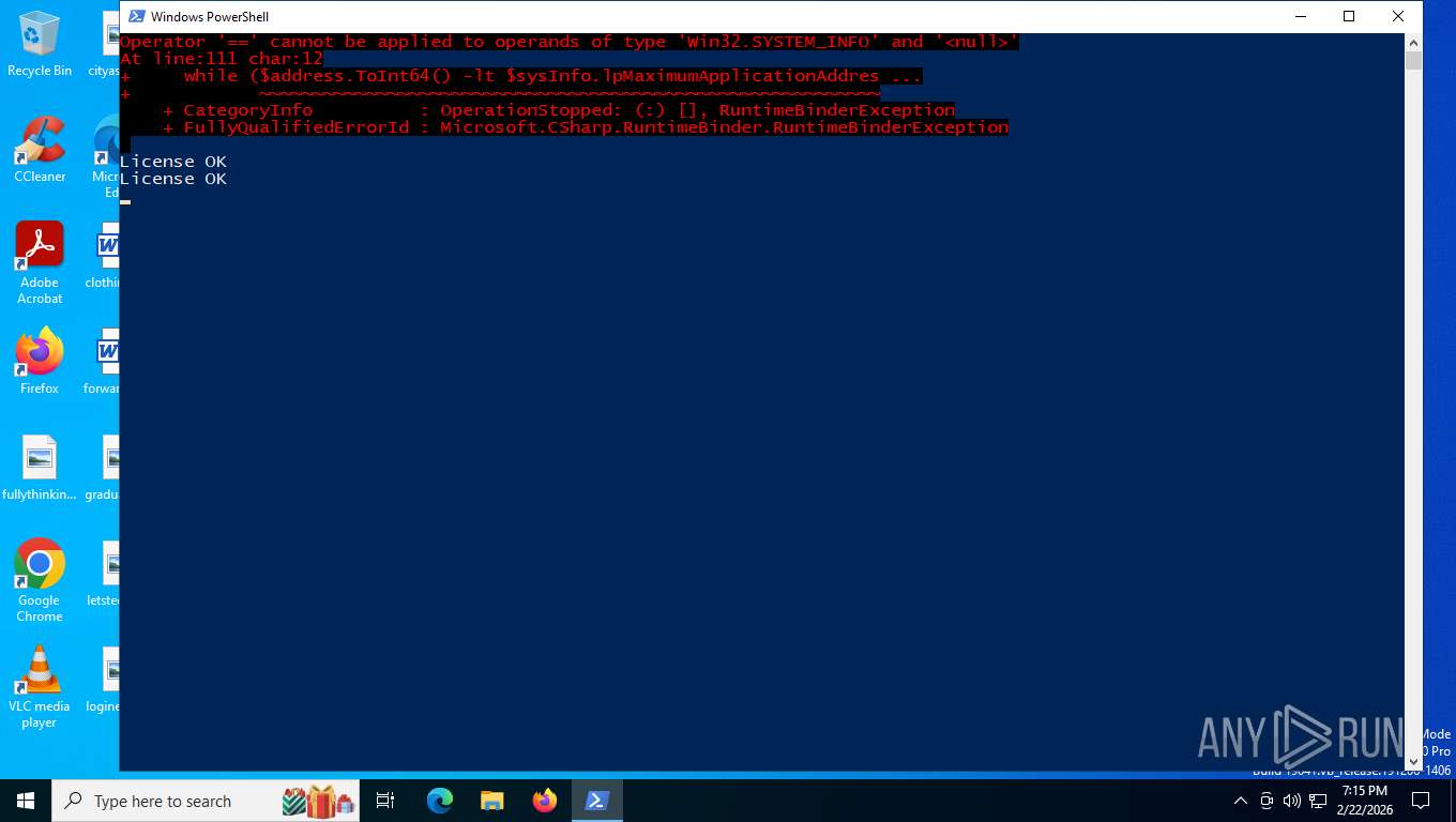 Malware analysis 1.ps1 Malicious activity | ANY.RUN - Malware Sandbox ...