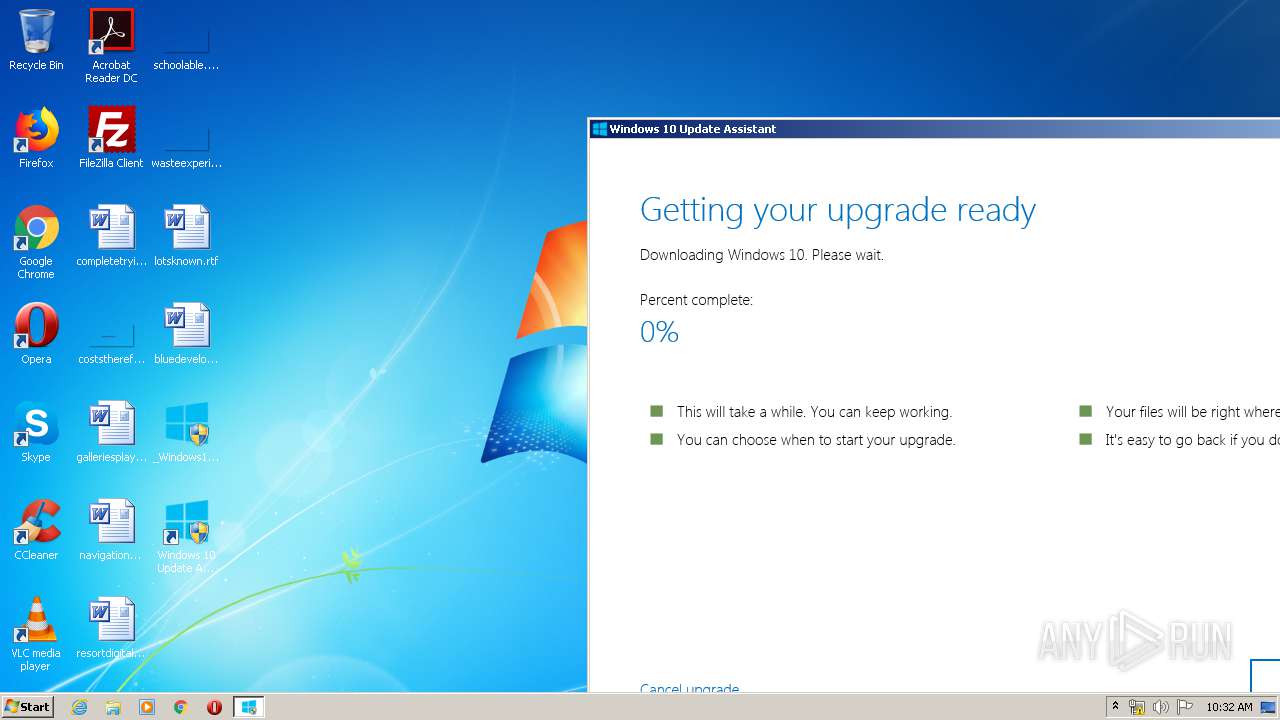 Malware Analysis Windows10upgrade9252.exe Malicious Activity