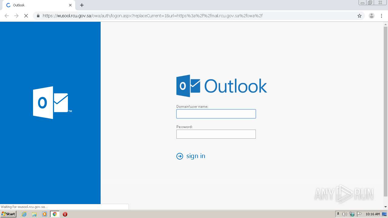 Malware analysis https://wusool.rcu.gov.sa/owa/auth/logon.aspx?replaceCurrent=1&url=https%3a%2f ...