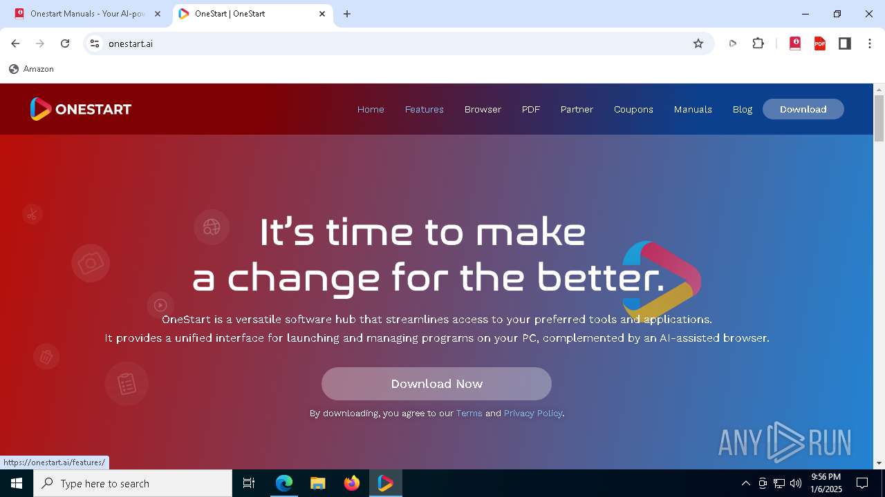 Malware analysis onestart.ai Malicious activity | ANY.RUN - Malware ...