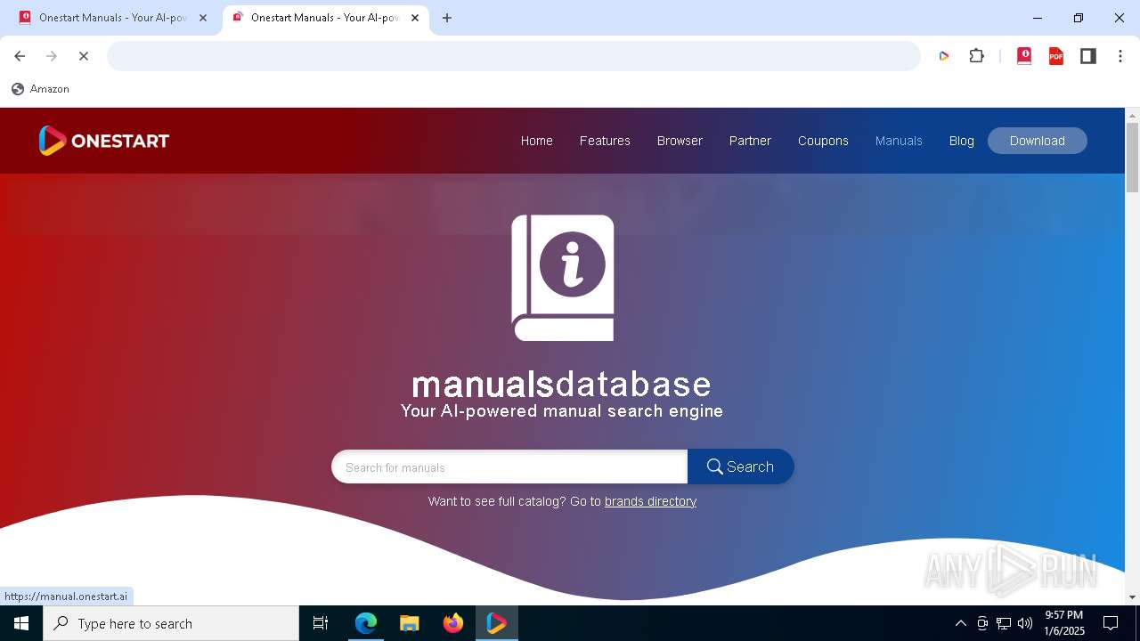 Malware analysis onestart.ai Malicious activity | ANY.RUN - Malware ...