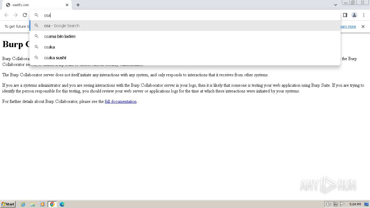 Malware analysis oastify.com Malicious activity | ANY.RUN - Malware Sandbox Online