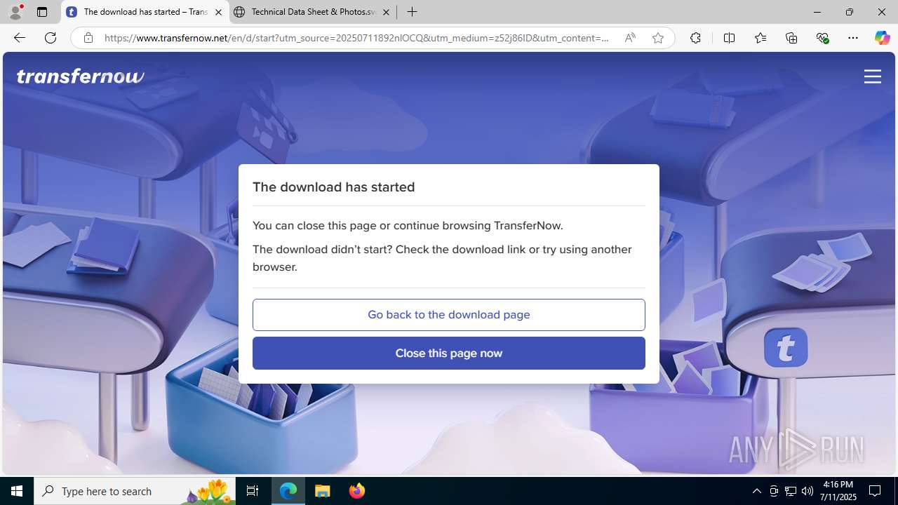 Malware analysis https://www.transfernow.net/dl/20250711892nlOCQ ...