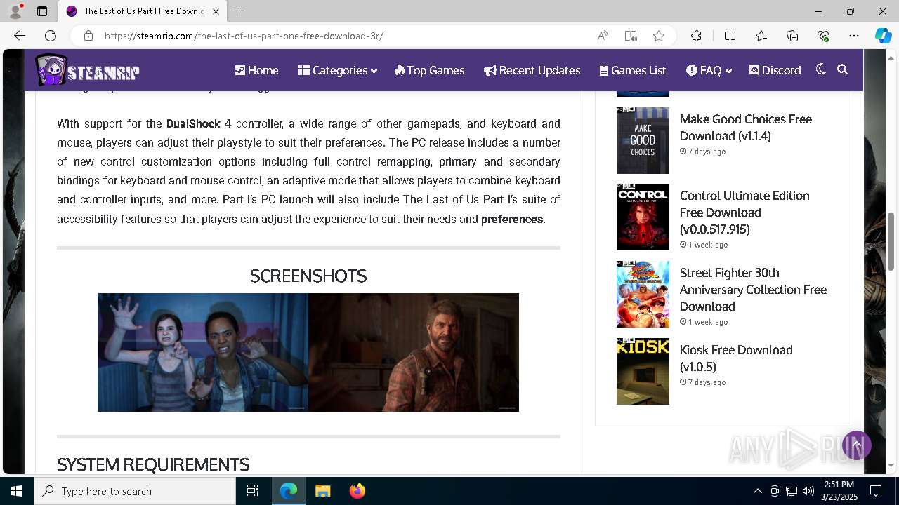 Malware analysis https://steamrip.com/ Malicious activity | ANY.RUN ...