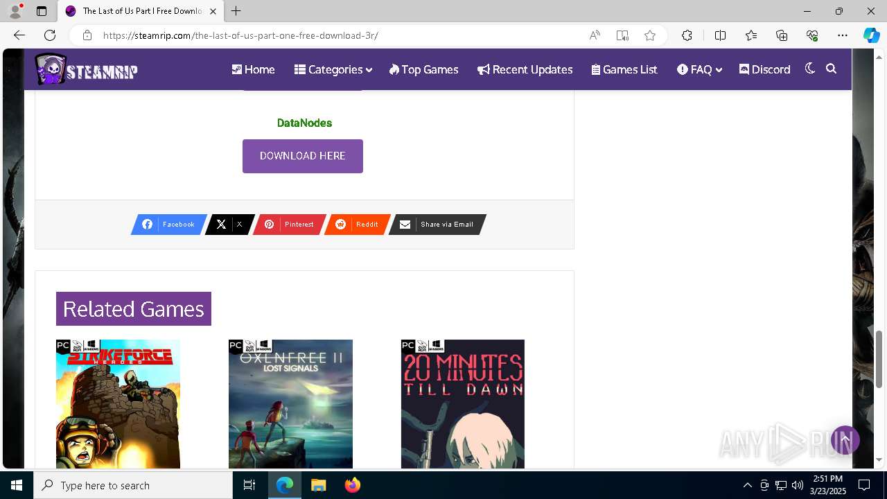 Malware analysis https://steamrip.com/ Malicious activity | ANY.RUN ...